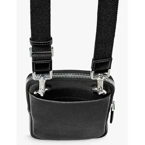 ASPINAL OF LONDON Logo-print Grained-leather Crossbody Phone Case