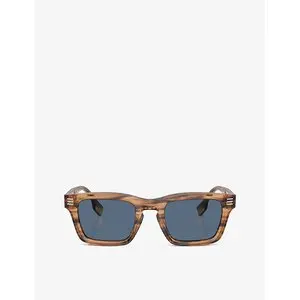Burberry Be4403 Rectangle-frame Sunglasses - Brown