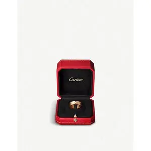 Cartier Love 18ct Rose-gold And 3 Diamonds Ring - One-color