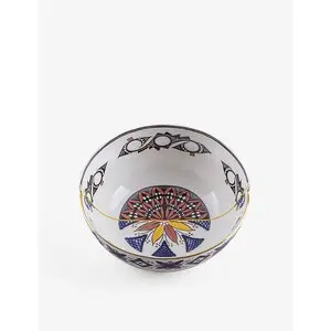 SELETTI Hybrid Tiwanaku Abstract-pattern Bone-china Porcelain Bowl
