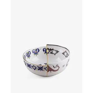 SELETTI Hybrid Tiwanaku Abstract-pattern Bone-china Porcelain Bowl
