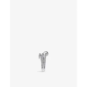 Cartier Juste Un Clou 18ct White-gold Diamond-paved Double Ring