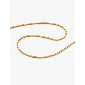 Monica Vinader Juno Fine 18ct Vermeil Sterling Silver Chain Necklace - Yellow Gold