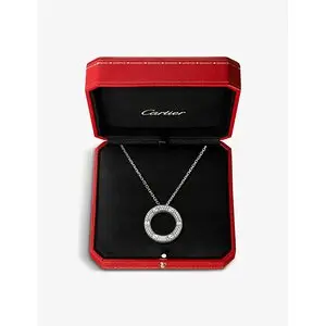 Cartier Love 18ct White-gold Diamond Necklace - One-color