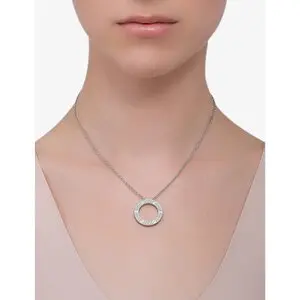 Cartier Love 18ct White-gold Diamond Necklace - One-color