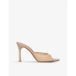 Amina Muaddi Alexa 95 Mesh Slippers