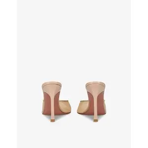 Amina Muaddi Alexa 95 Mesh Slippers