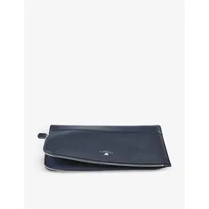 ASPINAL OF LONDON City Large Logo-embossed Leather Laptop Case