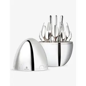 Christofle Mood London Silver-plated Stainless-steel Cutlery Set Of 24 - One-color