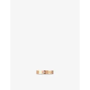 Cartier Mini Love 18ct And 1 Diamond Wedding Band - Rose Gold
