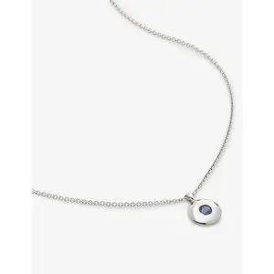 Monica Vinader And Blue Sapphire Necklace - Sterling Silver