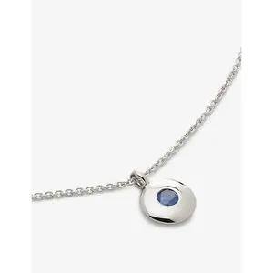 Monica Vinader And Blue Sapphire Necklace - Sterling Silver