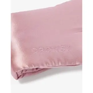 DROWSY SLEEP CO. Brand-embroidered Padded Silk Sleep Mask - Damask Rose