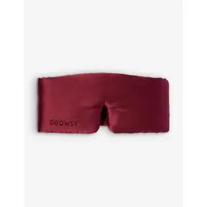 DROWSY SLEEP CO Brand-embroidered Padded Silk Sleep Mask Le Vie En Rouge