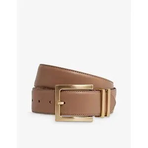 REISS Reiss Brompton Leather Belt Camel/taupe