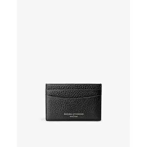 ASPINAL OF LONDON Logo-embellished Leather Card Holder - Black