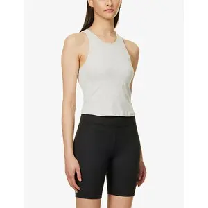 Vuori Mudra Stretch-jersey Top - White Heather Grey