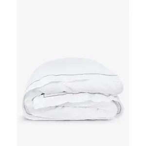 THE WHITE COMPANY Savoy Cotton Duvet Cover Super King White/mink