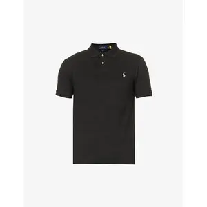 Polo Ralph Lauren Polo Ralph Lauren Slim-Fit Cotton-Piqué Polo Shirt Black Marl Heather