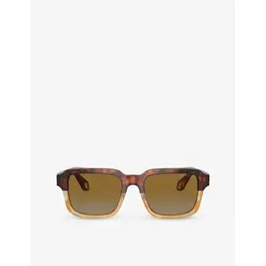 Giorgio Armani Ar8194u Rectangle Sunglasses - Brown