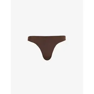 AWAY THAT DAY Fiji High-rise Bikini Bottoms - Espresso