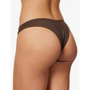 AWAY THAT DAY Fiji High-rise Bikini Bottom - Espresso