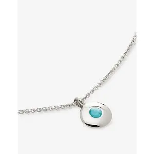 Monica Vinader And Turquoise Necklace - Sterling Silver