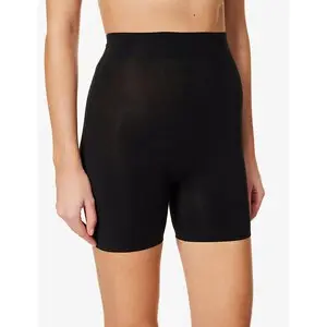 Wolford Contour Control Stretch-cotton Shorts - Black