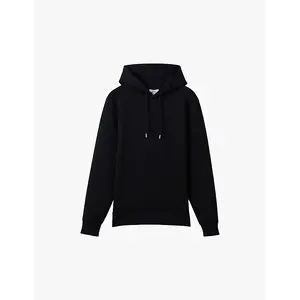 REISS Fabien Drawstring Regular-fit Stretch-jersey Hoody - Navy Blue