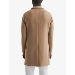 REISS Gable Single-breasted Wool-blend Coat
