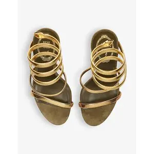 Rene Caovilla Juniper 105 Coiled-strap Leather Heeled Sandals