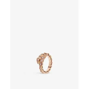 BVLGARI Serpenti Viper Diamond Ring - Rose Gold