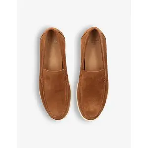 LOAKE Tuscany Slip-on Suede Loafers - Brown
