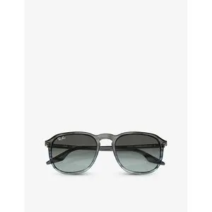 Ray-ban Rb2203 Square-frame Sunglasses - Blue