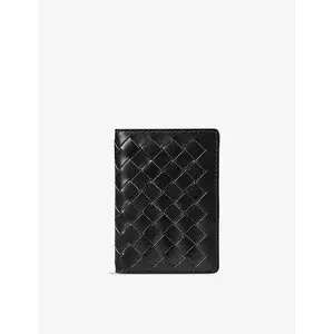 ASPINAL OF LONDON Double Fold Leather Card Holder - Black