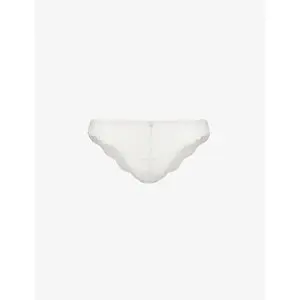 AUBADE Kiss Of Love Mid-rise Lace Briefs - Opale