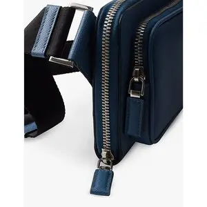 Prada Brand-plaque Saffiano-leather Cross-body Bag