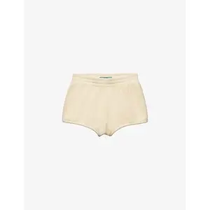 Prada Logo-embroidered Elasticated-waist Cotton-jersey Shorts