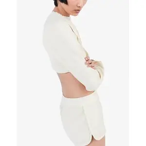 Prada Logo-embroidered Elasticated-waist Cotton-jersey Shorts