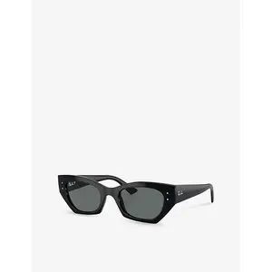 Ray-ban Zena Irregular-frame Sunglasses - Black