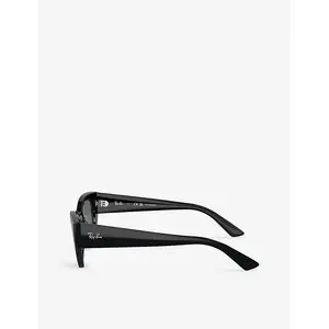 Ray-ban Zena Irregular-frame Sunglasses - Black
