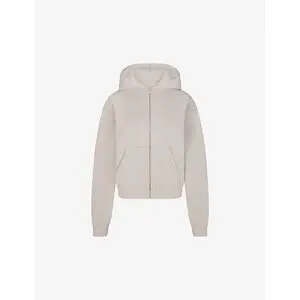 SKIMS Split Kangaroo-pocket Cotton-fleece Hoody