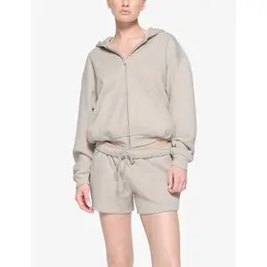 SKIMS Split Kangaroo-pocket Cotton-fleece Hoody