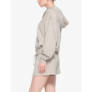 SKIMS Split Kangaroo-pocket Cotton-fleece Hoody
