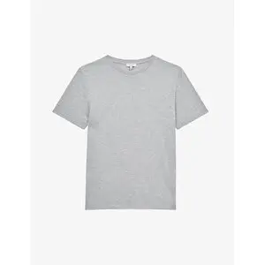 REISS Bless Crewneck Cotton-jersey T-shirt Xxl - Grey Marl