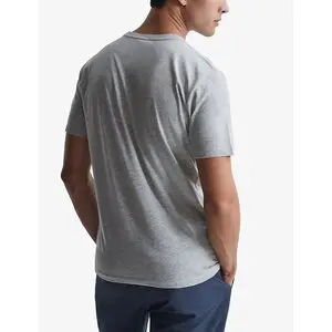 REISS Bless Crewneck Cotton-jersey T-shirt Xxl - Grey Marl