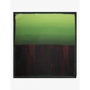 Dries Van Noten Graphic-print Silk Scarf - Cannabis Patchouli