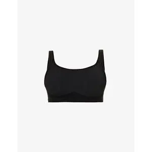 Wolford Contour Skin Scoop-neck Stretch-woven Bra - Black