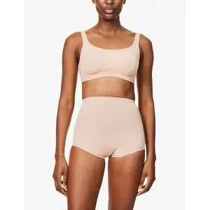 Wolford Contour Skin Scoop-neck Stretch-woven Bra - Rose