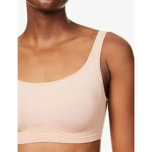 Wolford Contour Skin Scoop-neck Stretch-woven Bra - Rose